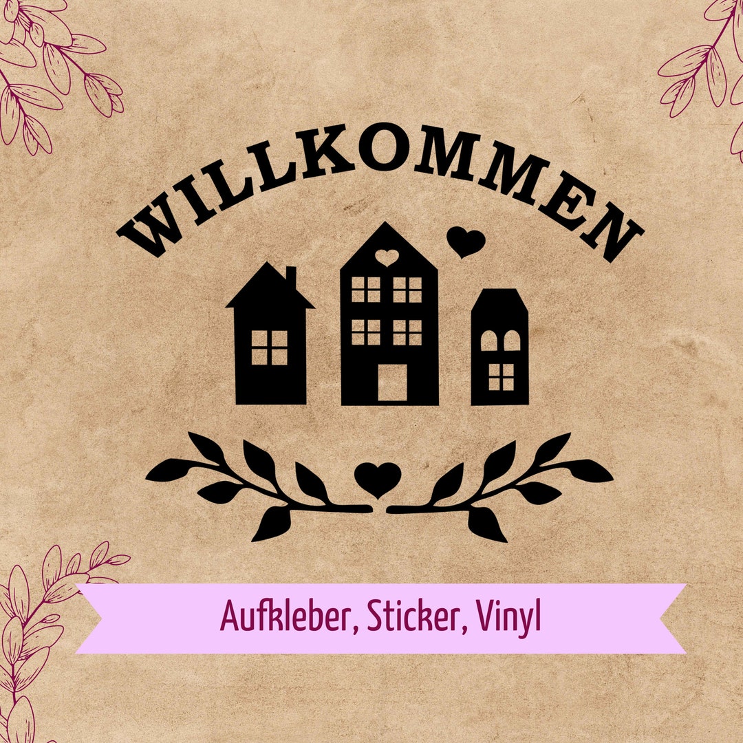 Welcome Sticker | Welcome Home | Home Sweet Home Sticker | Glass ...