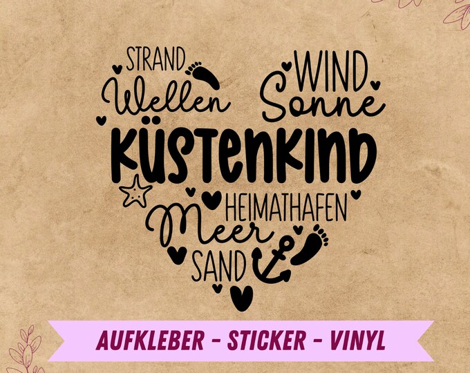 Aufkleber, Plott, maritim, Meer, Sticker, Spiegel, Wohndeko ...