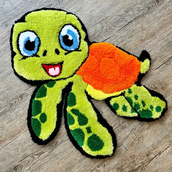 Sea Turtle Rug - Etsy