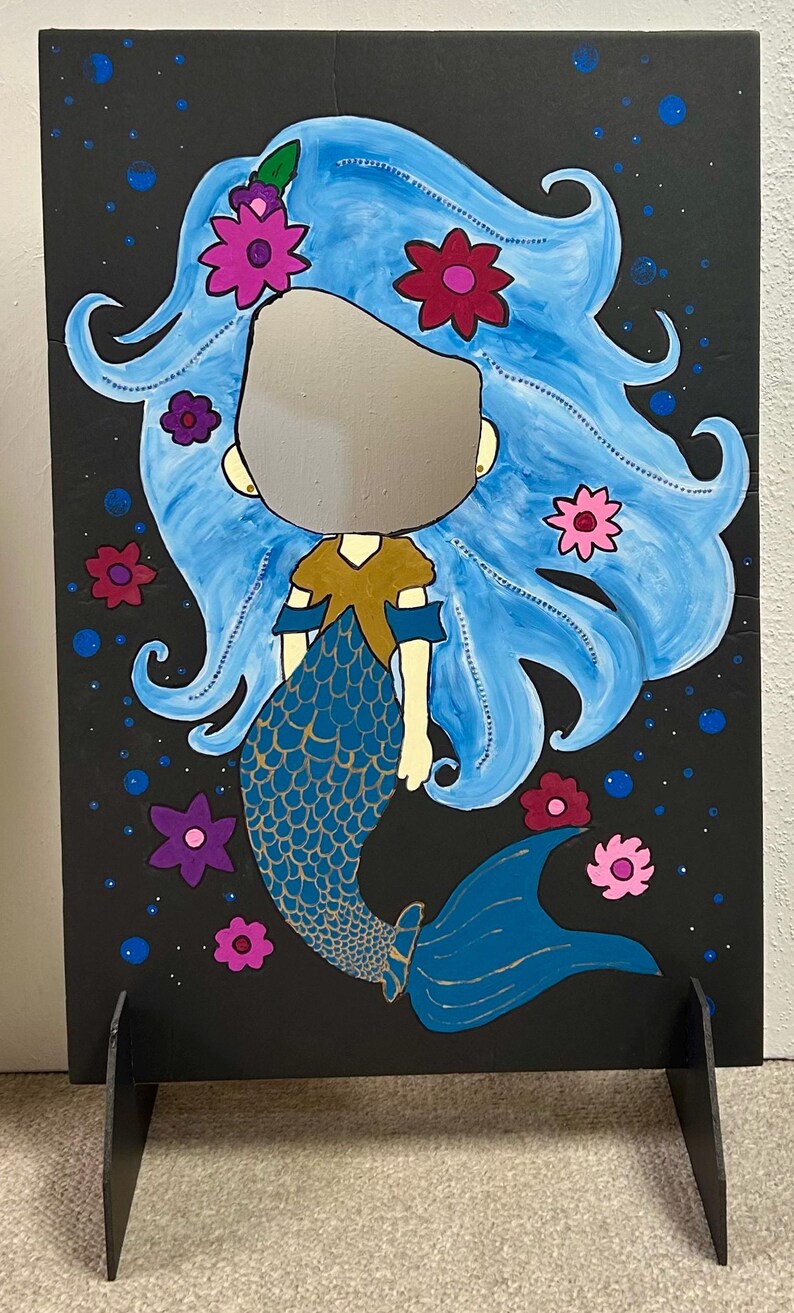 Kids Parties Photo Prop Board Mermaid - Etsy
