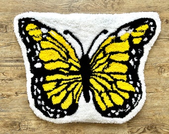 Black Butterfly Bathroom Rug - Etsy