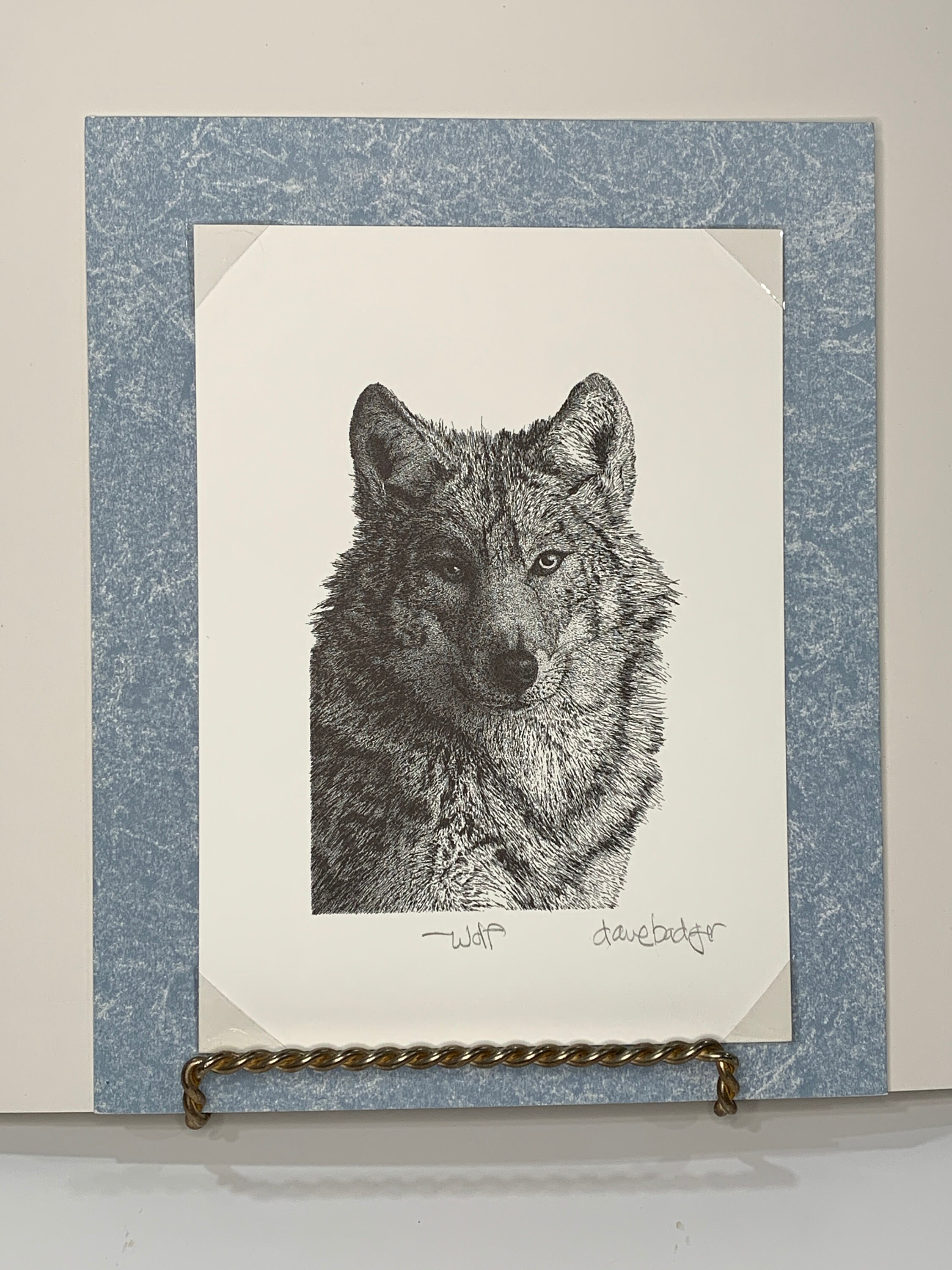 Wolf Print by Dave Badger - Etsy
