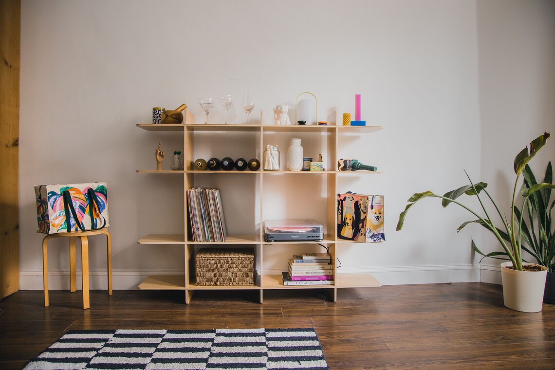 5x4 Grid System Shelving Unit, Flat Pack. - Etsy