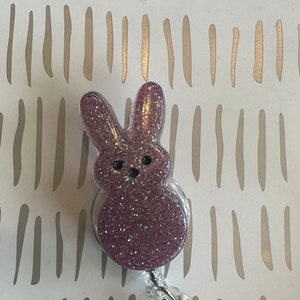 Purple Resin Bunny Rabbit Badge Reels - Etsy