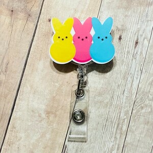 Purple Resin Bunny Rabbit Badge Reels - Etsy