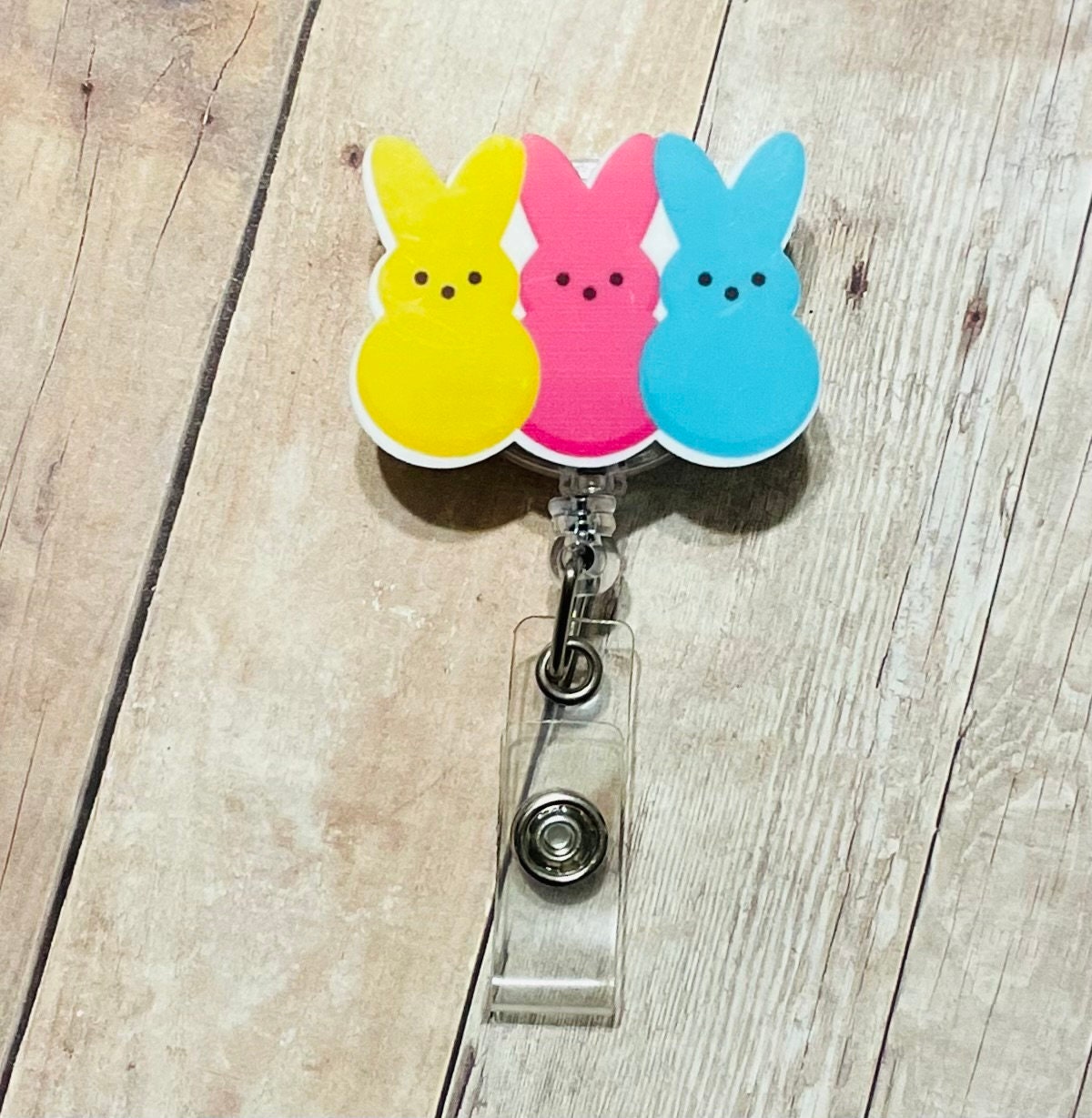 Purple Resin Bunny Rabbit Badge Reels - Etsy