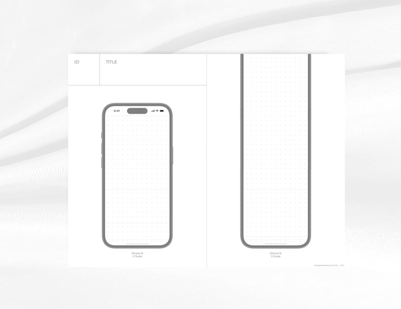 IPhone 15 Dot Grid Template for UX/UI Designs, Wireframes and Mockups ...