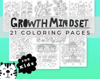 Positive Mindset Coloring - Etsy