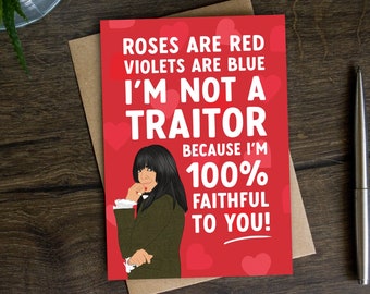 Traitors Funny Birthday Card, Dianne, Boyfriend, Girlfriend, Claudia ...