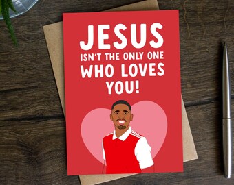 Gabriel Jesus Inspired Birthday Card for Arsenal Fans/gooners - Etsy UK