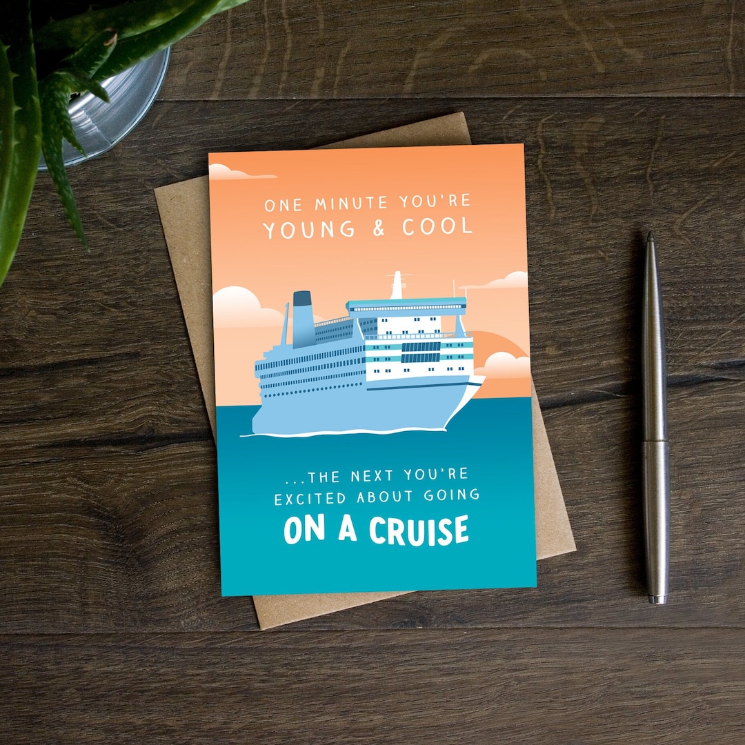 Funny Cruise Birthday Card for Her, Him, Friend, Brother, Sister ...