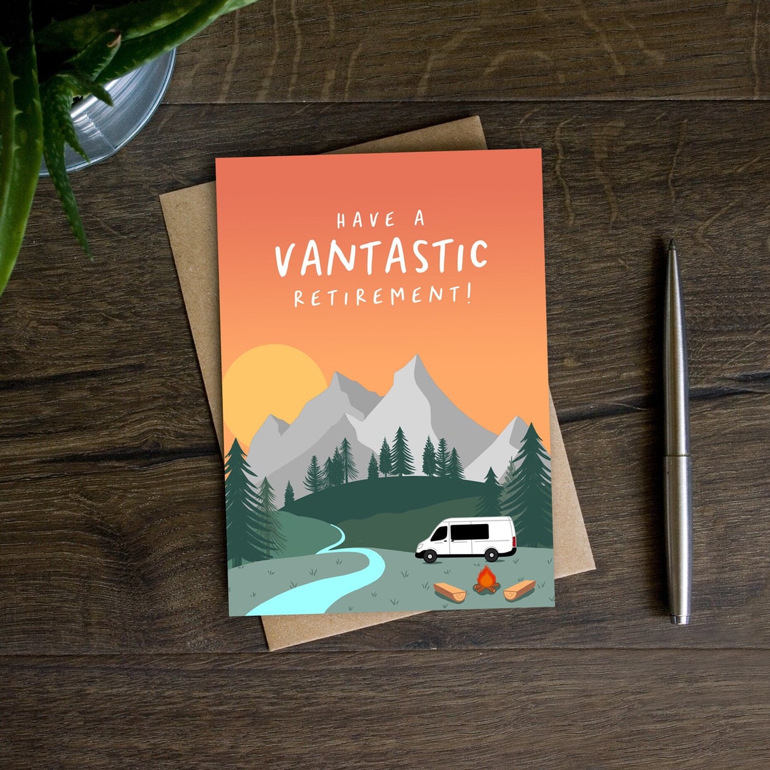 Funny Van Life Retirement Card for Her, Him, Friend, Mum, Dad, Grandad ...