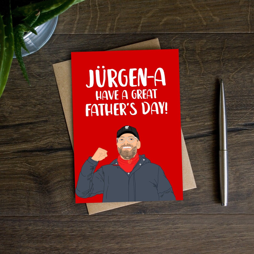 Funny Liverpool Father's Day Card for Dad, Football Card for Daddy ...