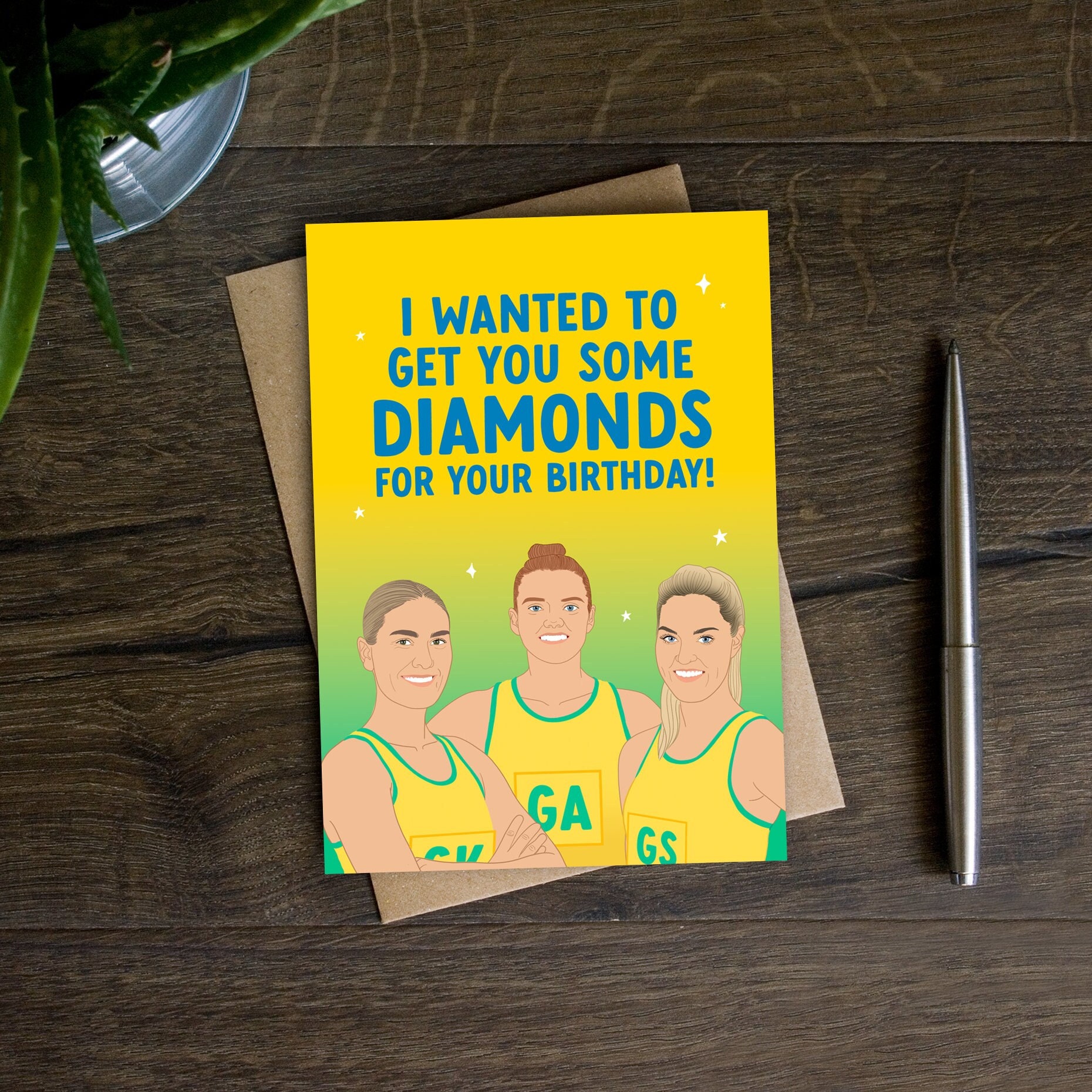 Funny Netball Birthday Card for Her Friend Daughter Mum - Etsy