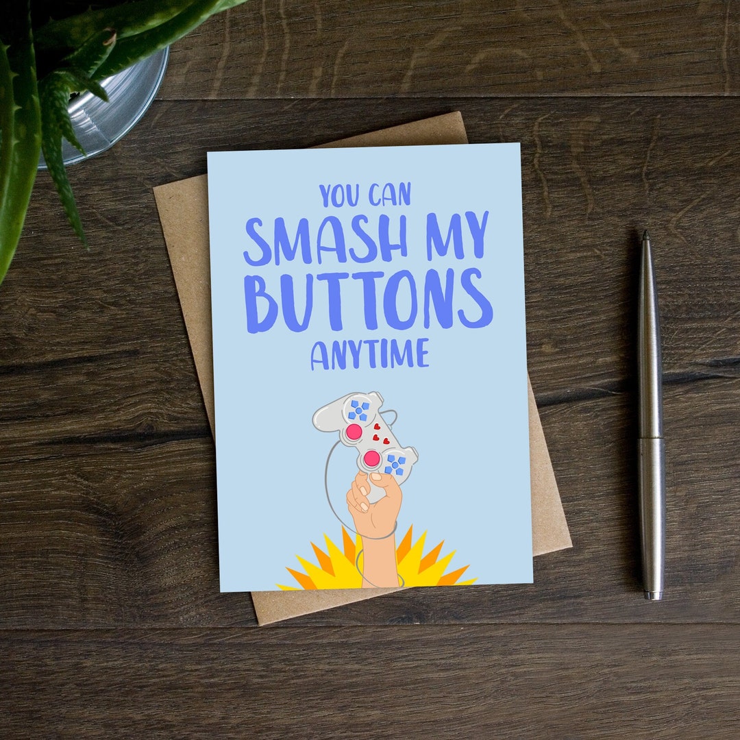 Funny Gaming Valentine's Card for Boyfriend, Rude Card From Girlfriend ...