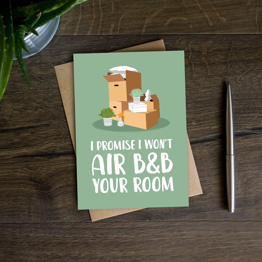 Funny Student Card, Moving Out Card for Son, Daughter, Good Luck ...