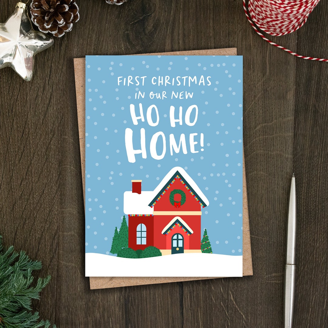 First Christmas in Our New Home Card, Xmas Card for Boyfriend, Husband ...