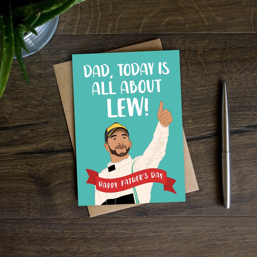 Funny F1 Father's Day Card for Dad, Race Car Card for Dad, Card for Him ...