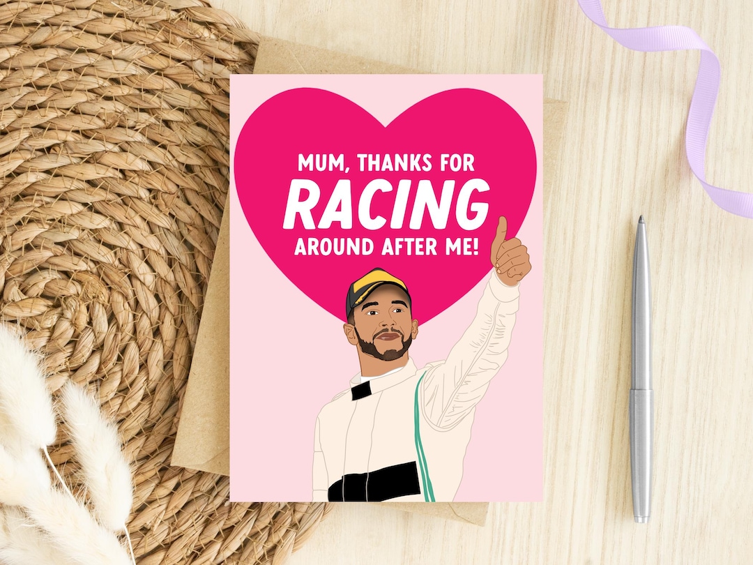 Funny F1 Mother's Day Card for Mum, Stepmum, Mummy, Mam, Ma, Formula 1 ...
