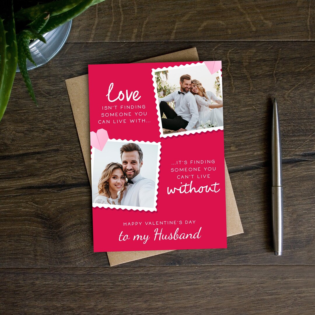 Valentines Day Card for Husband, Soulmate, One I Love, Photo Upload ...