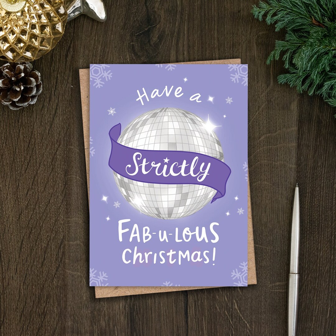 Funny Strictly Christmas Card for Her, Mum, Friend, Sister, Daughter ...