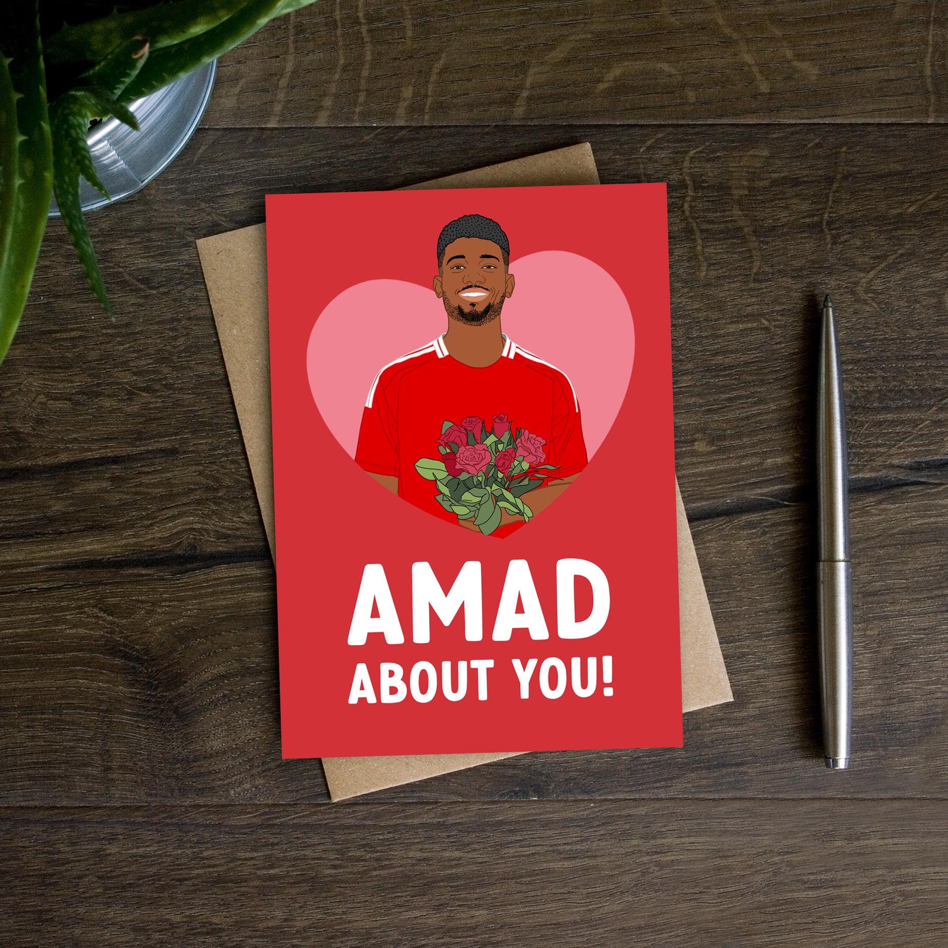 Funny Amad Diallo Valentine's Day Card for Boyfriend, Husband ...