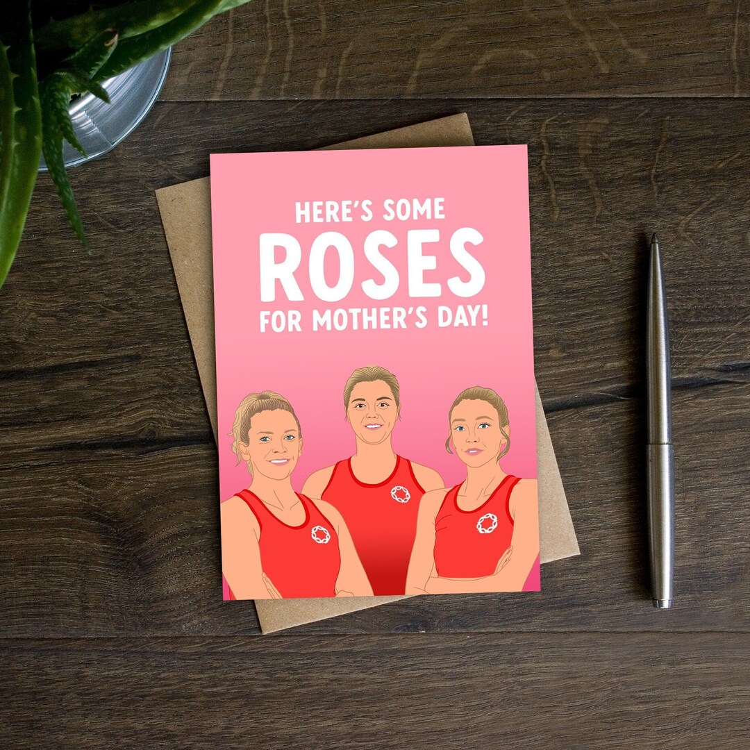 Funny Netball Mother's Day Card for Mum From Daughter, Stepmum, Sport ...
