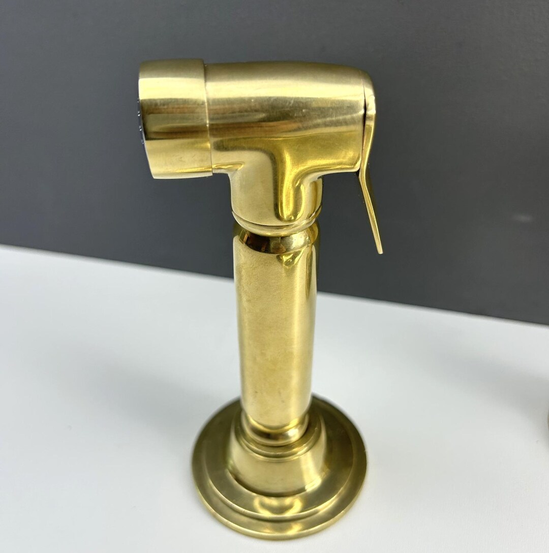 Antique Brass Sprayer,unlacquered Brass Kitchen Side Sprayer for Cold ...