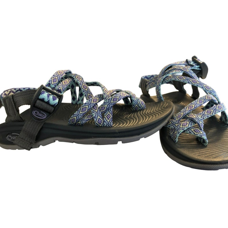 Chaco Blue Green Purple Multi Strap Women's Hiking Summer - Etsy