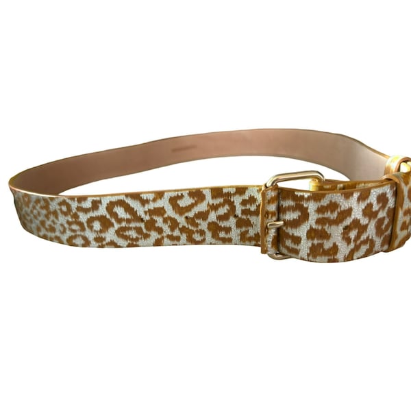 Leopard Print Belt - Etsy