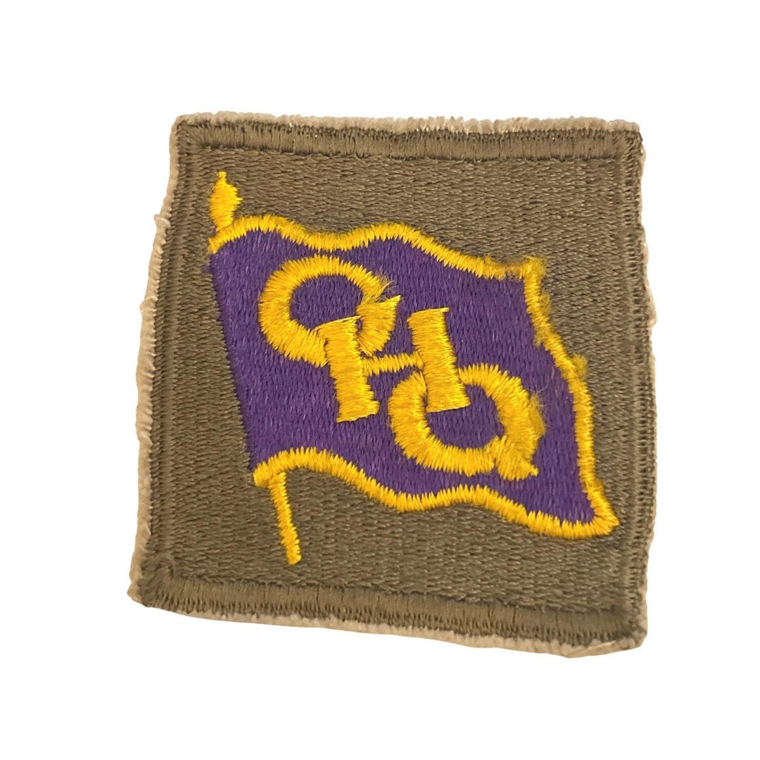 Vintage WWII CHQ Headquarters Military Patch Embroidered Shoulder ...