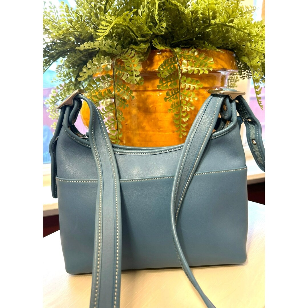 Almost Vintage Coach Blue 2005 Legacy Hobo Leather Bag Style 9136 Cross ...