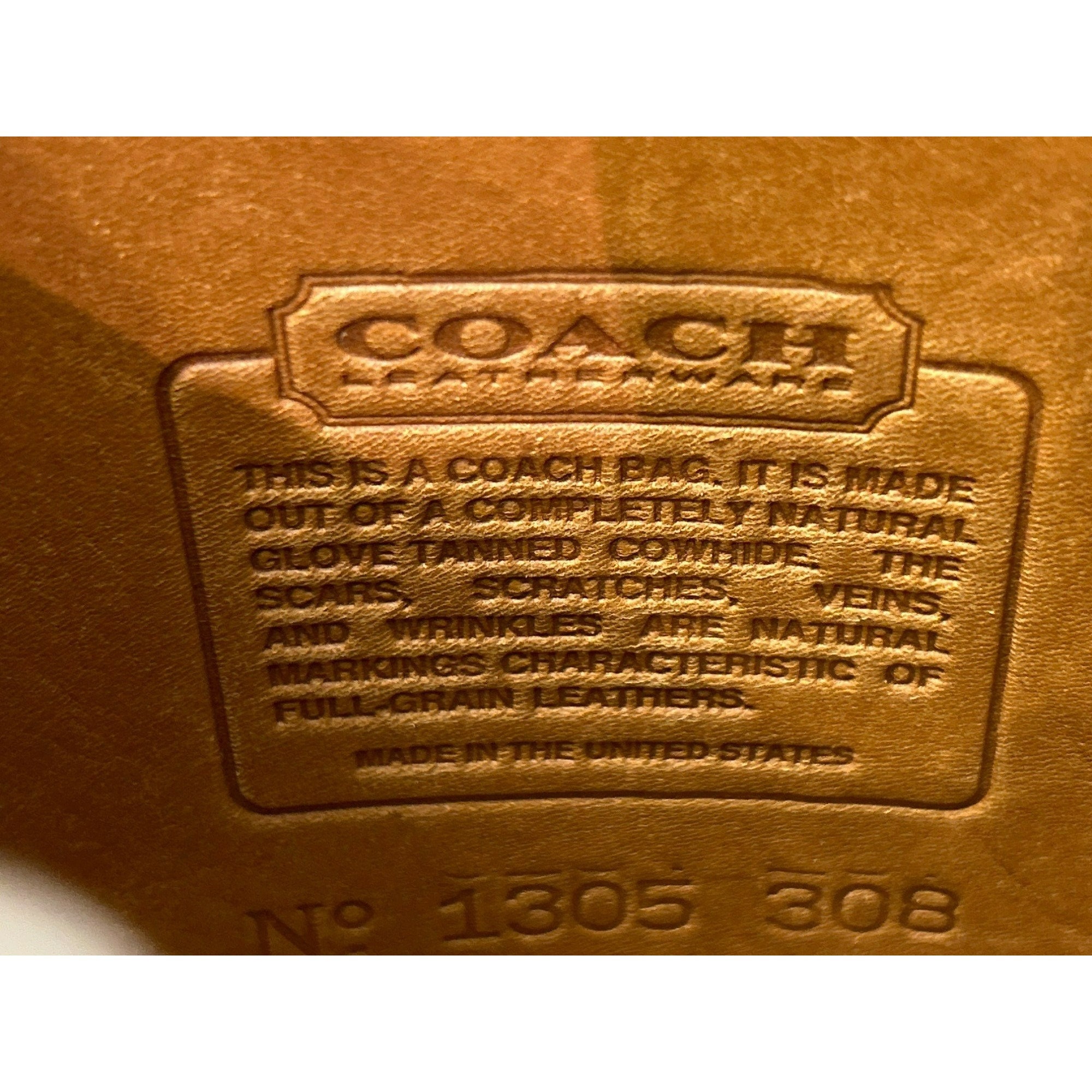 Vintage Coach 1990s British Tan Compact Pouch Bag Made in US 1305-308 ...