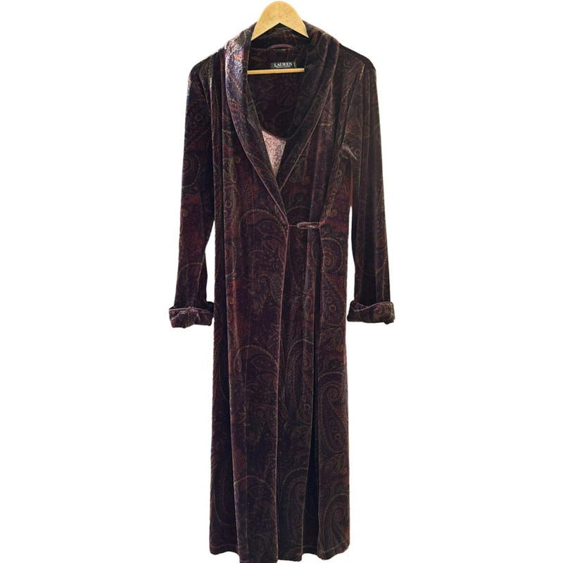 Silk Velvet Robe - Etsy