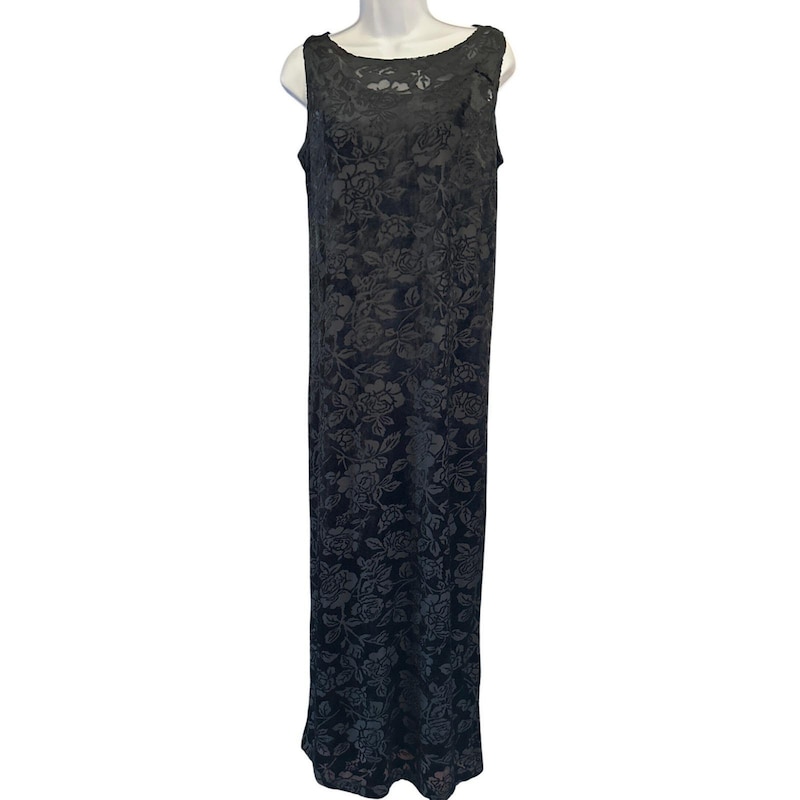 Floral Burnout Maxi Dress - Etsy