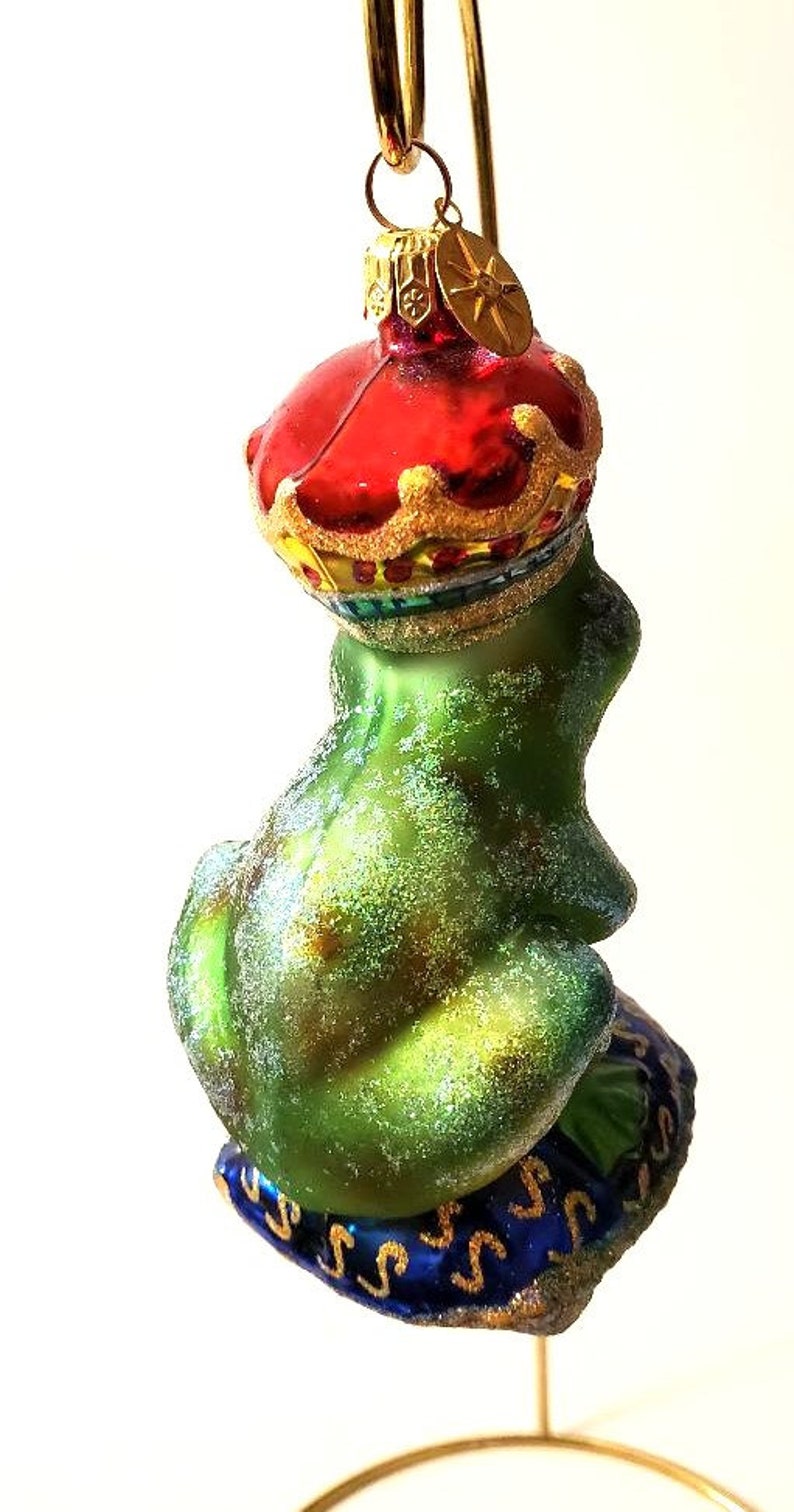 Christopher Radko Royal Ribbit Toad Prince Pillow Radko Royal - Etsy