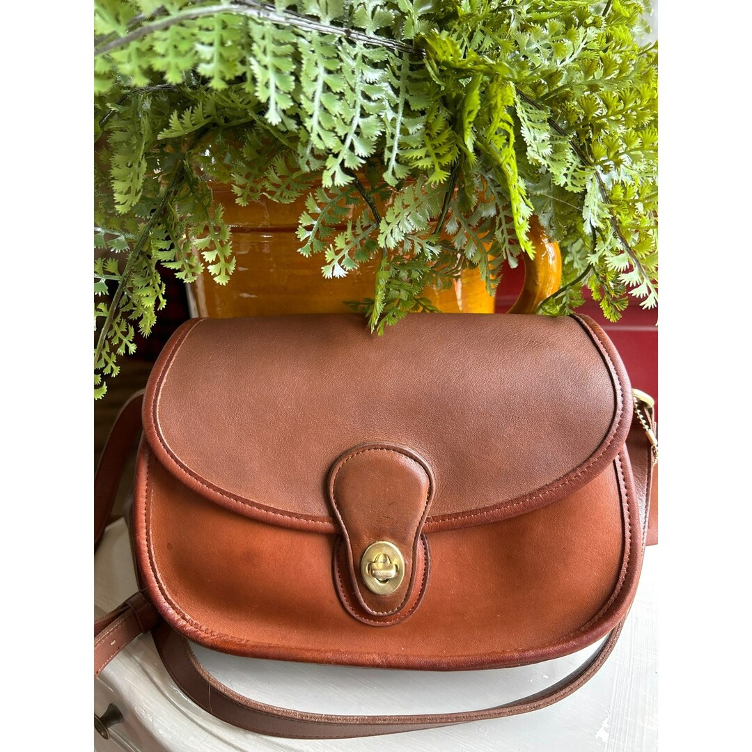 Vintage Coach 1995 British Tan Crossbody Prairie Bag A5C-9954 Made in ...