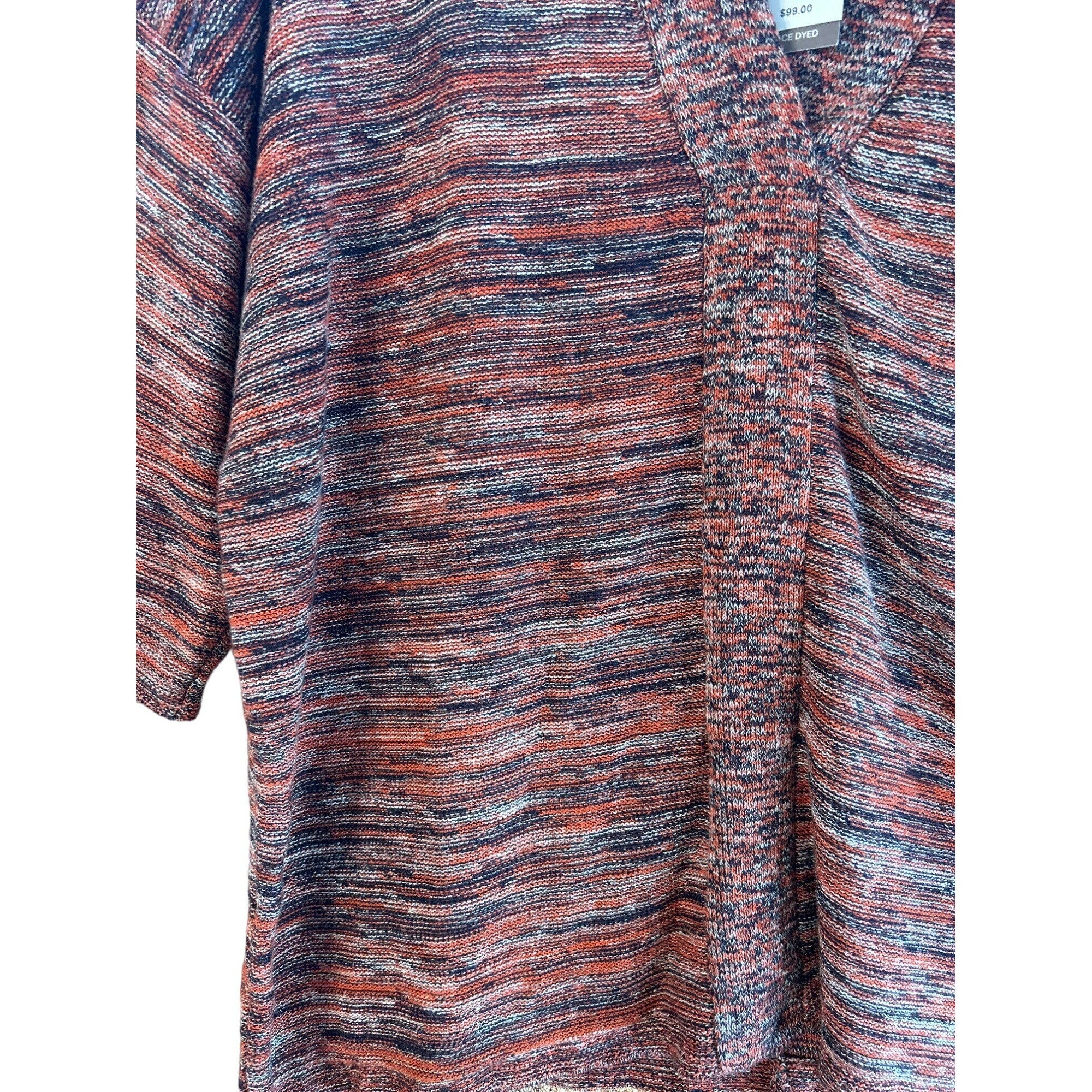 J Jill Women's Multi-colored Campari Marled V-neck Pullover Sweater ...