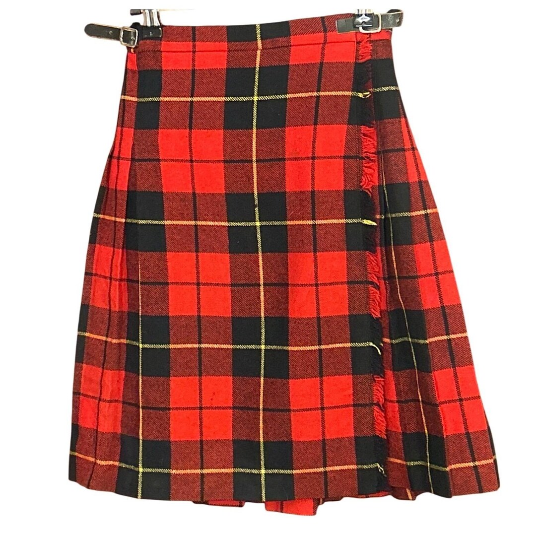 Vintage Laird Portch Ecosse laine tartan kilt jupe écossaise Academia ...