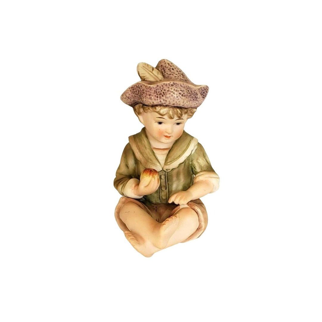 Vintage Porcelain Andrea by Sadek Made in Japan Boy Porcelain Figurine ...
