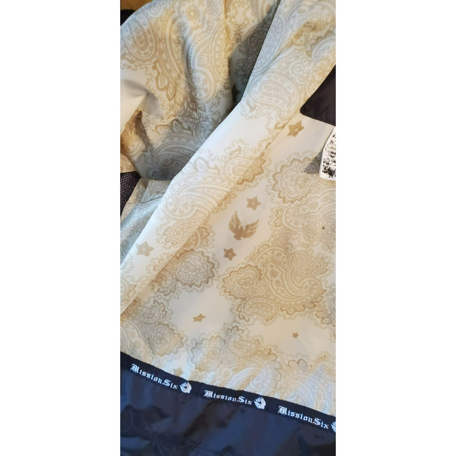 Mission Six Cream Brown Snowboarding Ski Jacket Good Condition - Etsy
