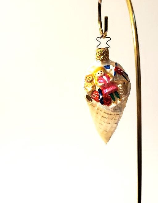 Vintage Inge-glas Cornucopia of Toys Glass Ornament, Vintage Glass ...