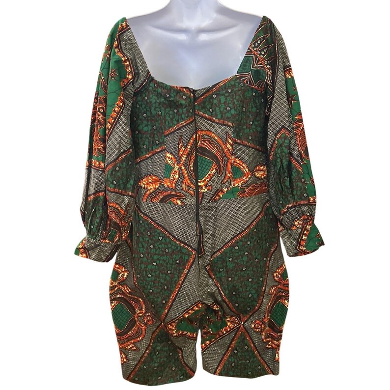 Vintage 70s Handmade Psychedelic Romper Mod Boned Bodice Print ...