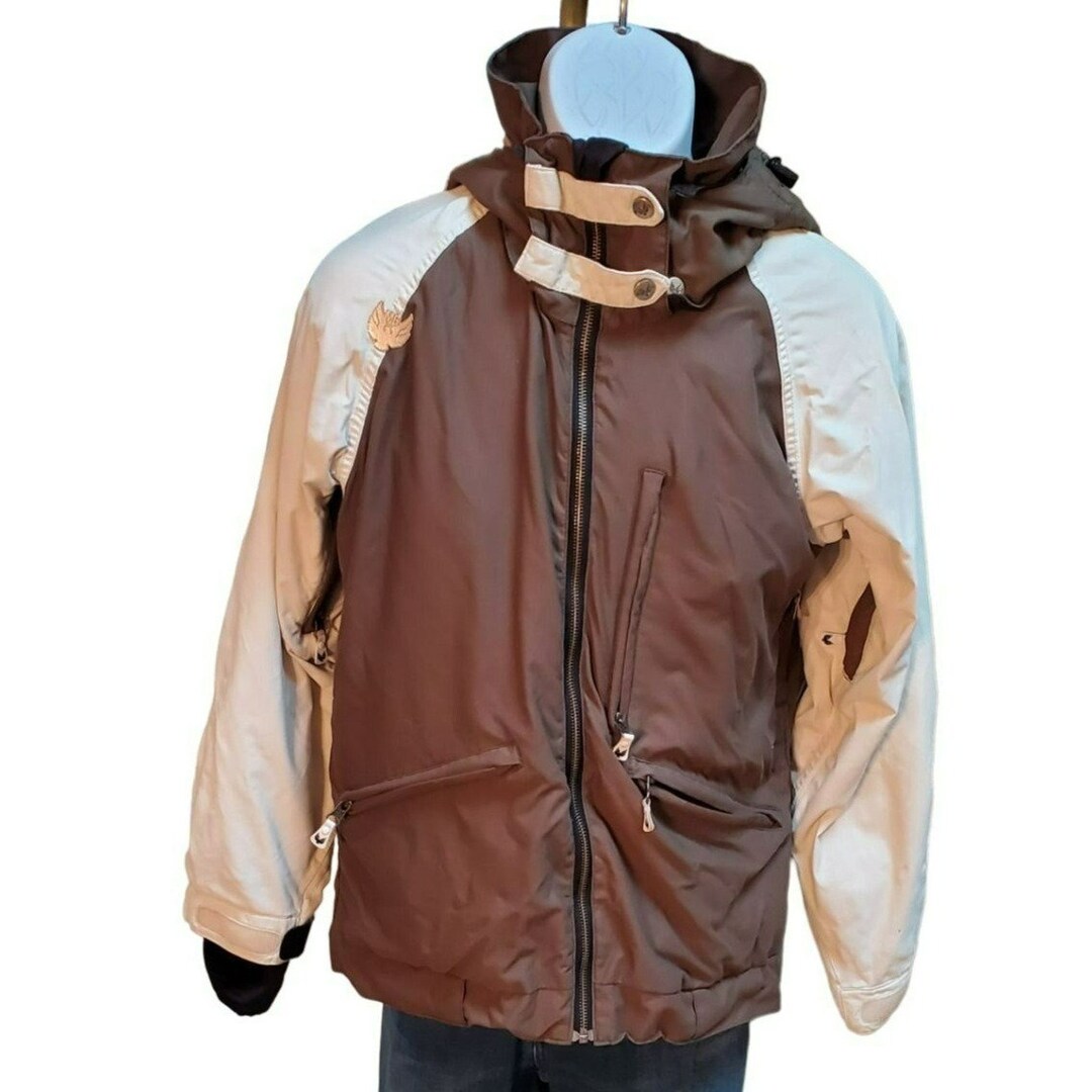 Mission Six Cream Brown Snowboarding Ski Jacket Good Condition - Etsy