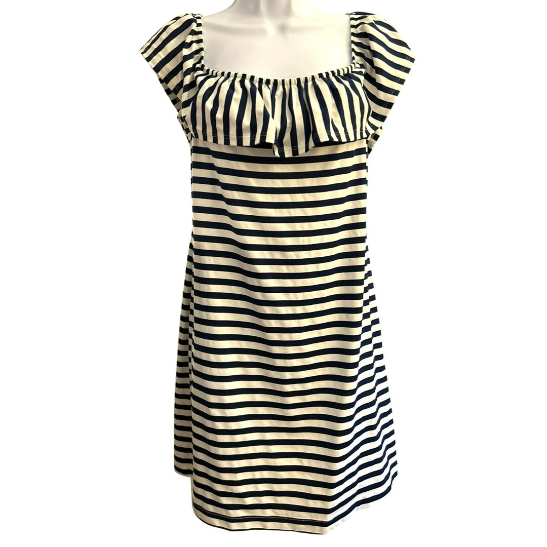 Sailor Sailor Women's Navy Blue White Shoreline Dress Size Large ...