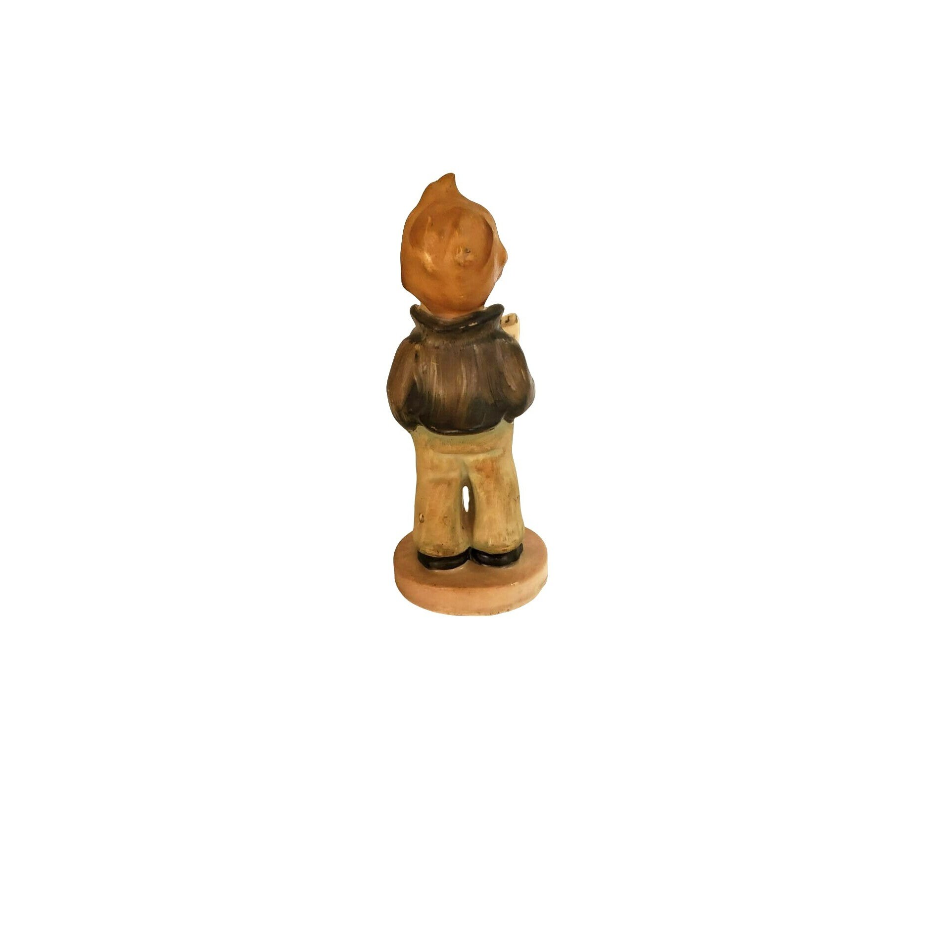 Vintage Boy Singing Hummel Like Porcelain Hand Painted Figurine Statue ...