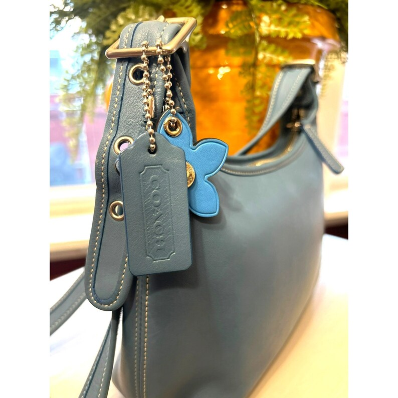 Almost Vintage Coach Blue 2005 Legacy Hobo Leather Bag Style 9136 Cross ...