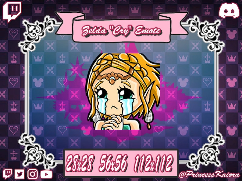 TOTK Zelda "Cry" Emote - TEARS of the KINGDOM - Etsy.de