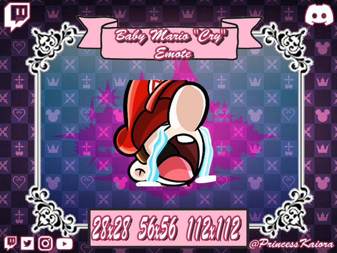 Baby Mario cry Emote YOSHI'S ISLAND - Etsy