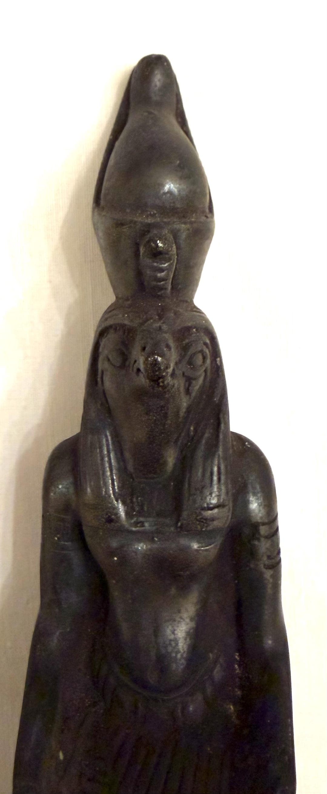 Vintage Black Stone Egyptian Pharaon Statue Horus Chair 6 1/2 Inches - Etsy